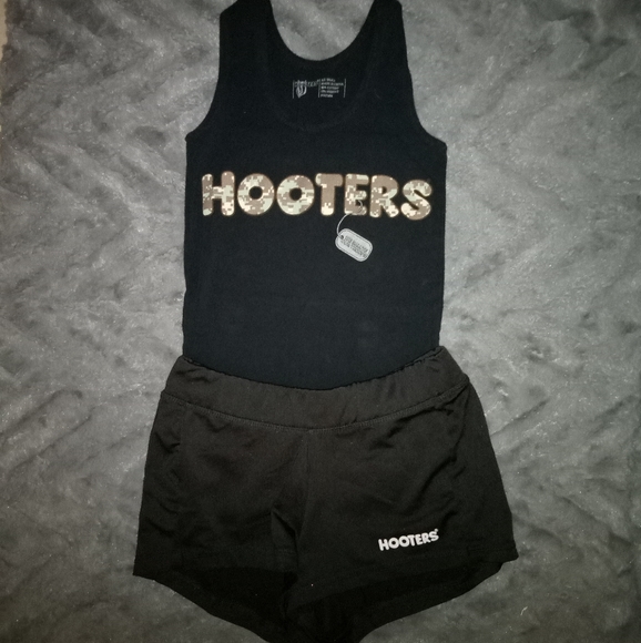 Hooters | Tops | Hooters Camo Uniform Set Tankshorts Xss | Poshmark